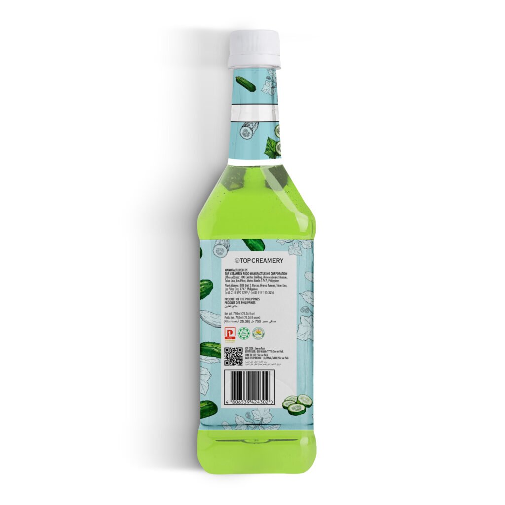 TOP Series Cucumber Syrup 750ml | TOP Creamery