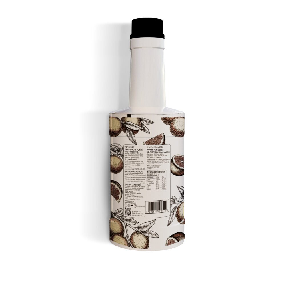 TOP Series Grapefruit Puree 1kg | TOP Creamery